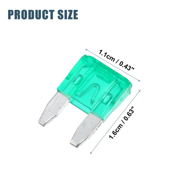30A Green Mini Blade Fuse (Pro# FUS408) – N-Tech 2021 Ltd