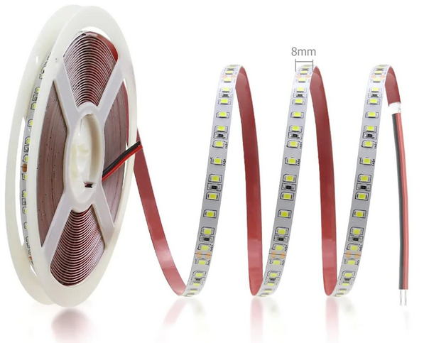 Cool White LED Strip Lighting 5M Roll 6500K 12VDC 120LED/Meter (Pro# L ...