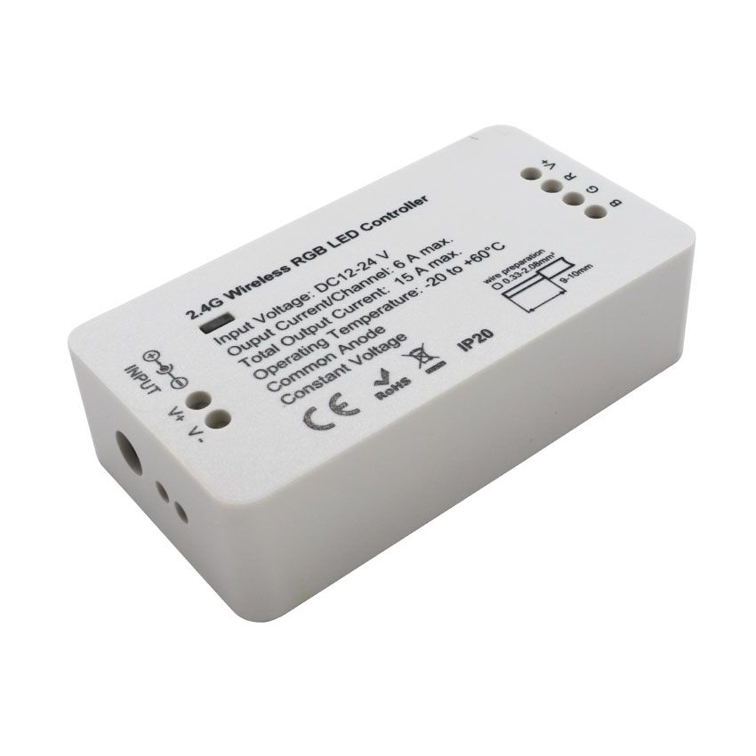 2.4Ghz RGB LED Strip Light Controller/RECEIVER (Pro# LED520) – N-Tech ...