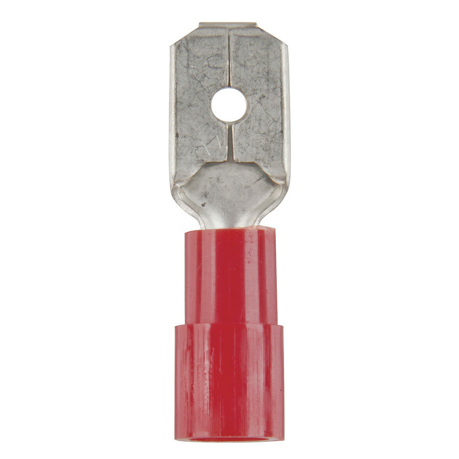 SAVITECH - Red Male Spade Style 6.mm Crimp Terminal Pack of 50 (Pro# C ...