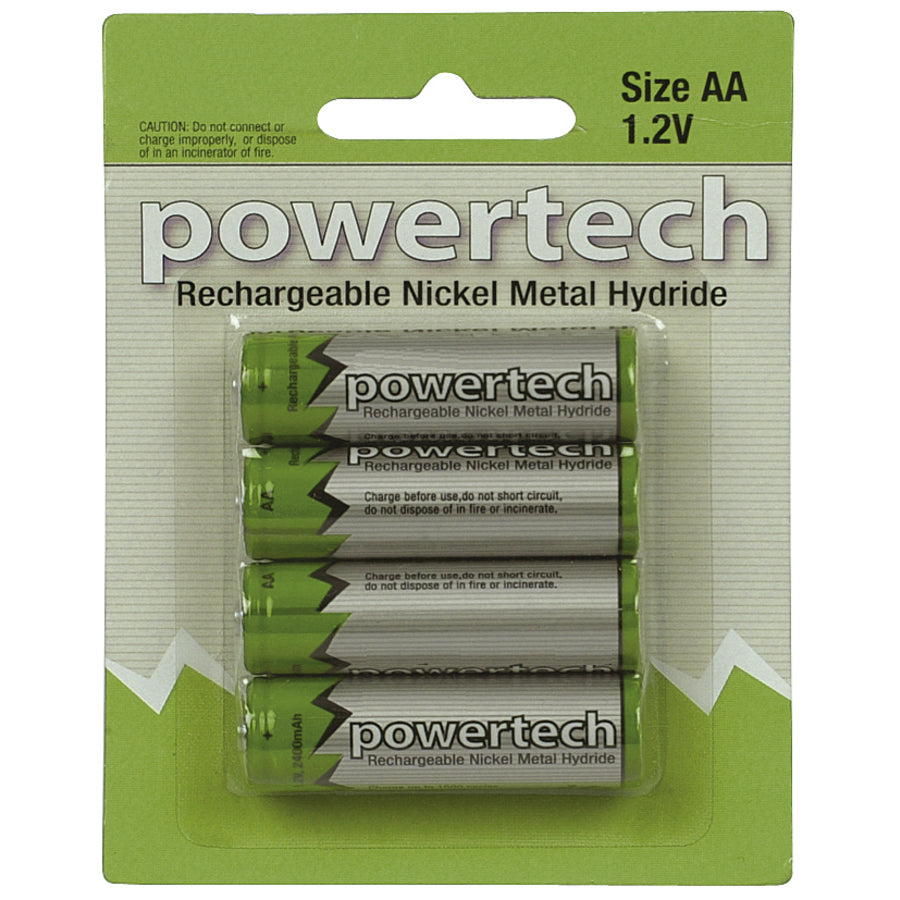 PowerTech AA Rechargeable Battery 4 Pk 2500mAh – N-Tech 2021 Ltd