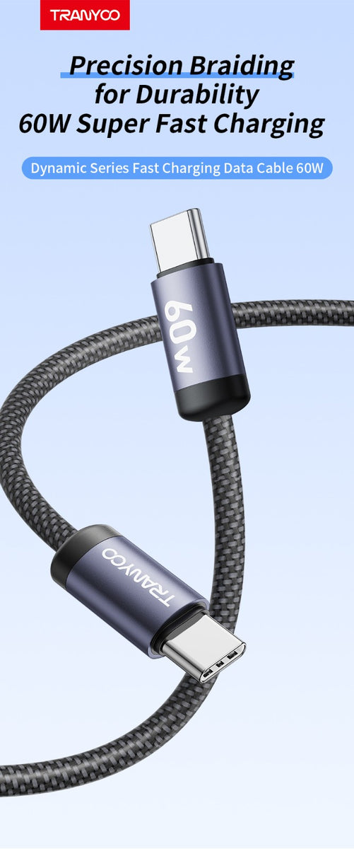 1M 60w Type-C to Type-C Charging & Data Transfer Cable (Pro# UBC814 ...